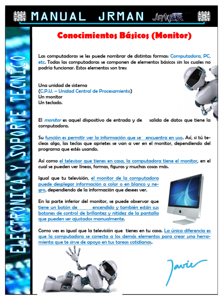 Manual (Conocimientos Basicos - Monitor) JRMAN | PDF