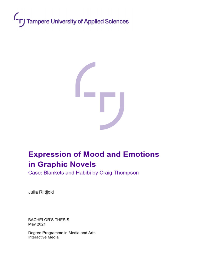 Mood and Emotion in Graphic Novels | PDF | Comics