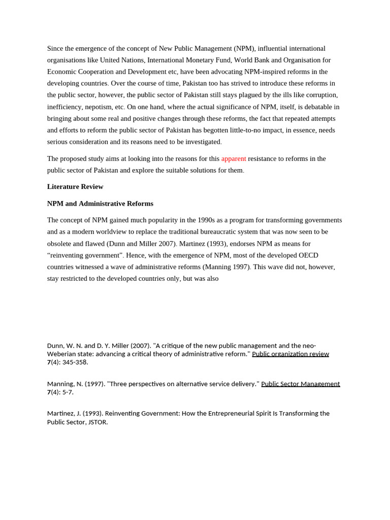 Since The Emergence of The Concept of New Public Management | PDF