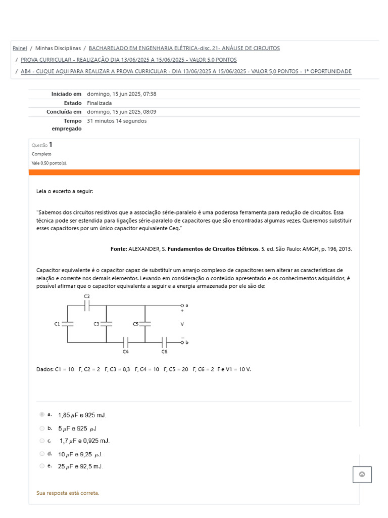 Ab4 - Clique Aqui para Realizar A Prova Curricular - Dia 13-06-2025 A ...