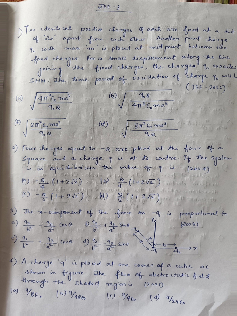 Electrostatics (Jee - 2) | PDF