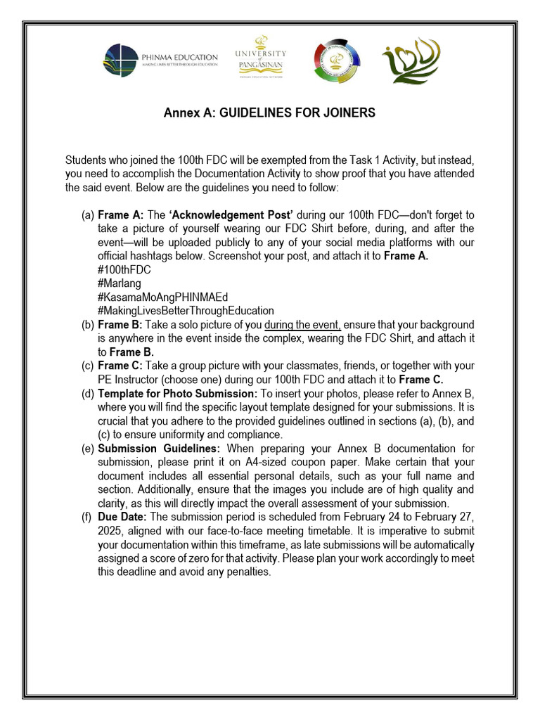 PED 033 Task 1 FDC Joiners | PDF