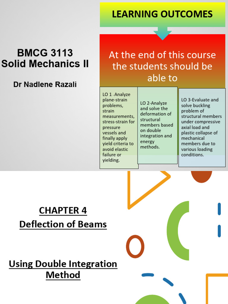 W8 Beam Deflection-1 - Part 1 | PDF | Beam (Structure) | Deformation ...