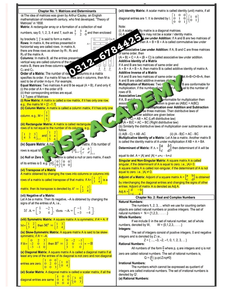 9th Mathematics Define | PDF