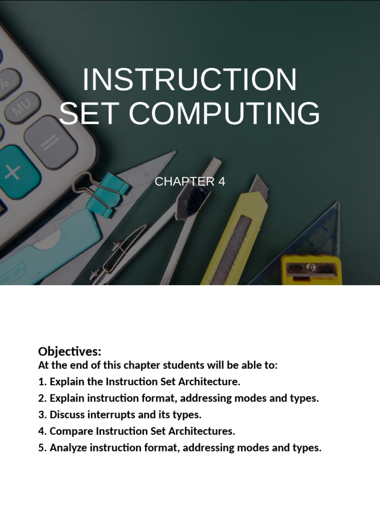 Chapter 4 - Instruction Set Computing | PDF | Central Processing Unit | Computer Architecture