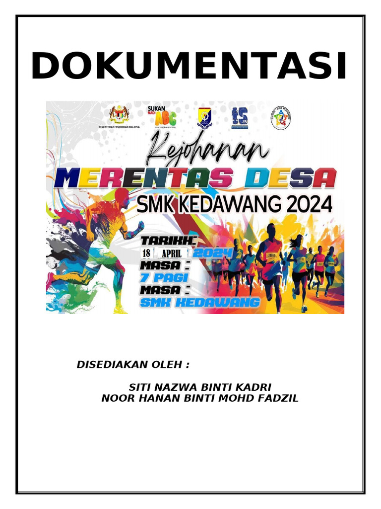 Laporan Kejohanan Merentas Desa Kali Ke 40 2024 | PDF