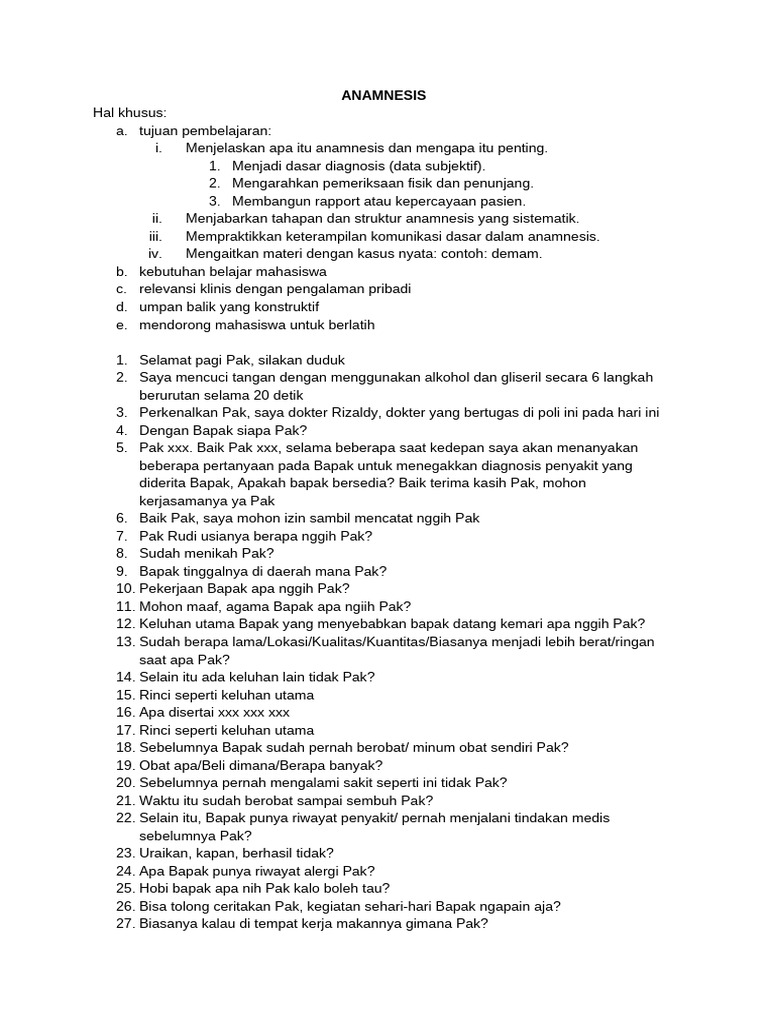Checklist Tramed 1 & 2 | PDF