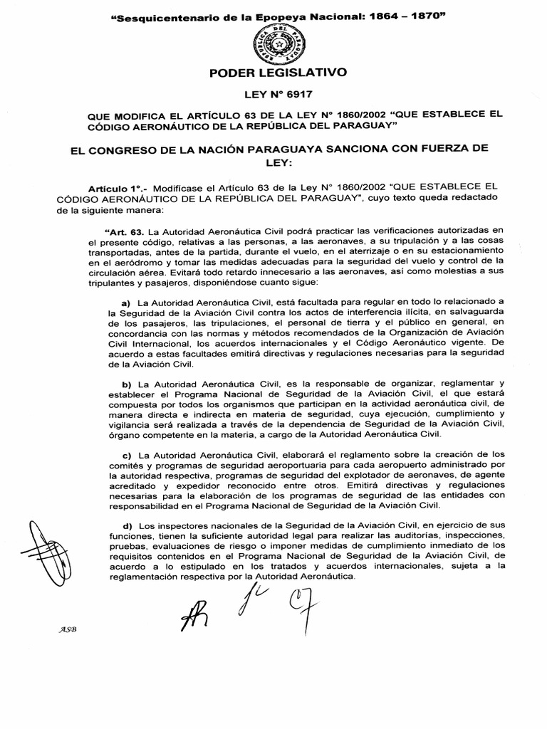 Código Aeronáutico 10451 LEY 6917 | PDF | Aviación