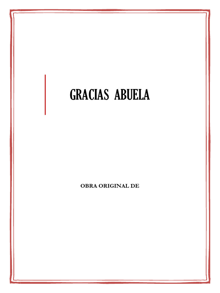 Gracias Abuela (Texto) | PDF | Verdad