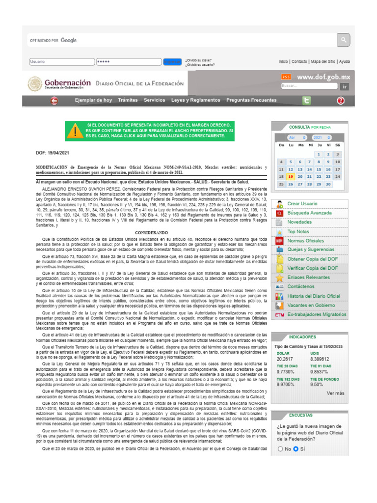 Nom-249-Mezclas Esteriles | PDF | Farmacia | Farmacéutico