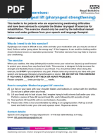 Supraglottic Swallowing Maneuver Guide | PDF | Human Diseases And ...