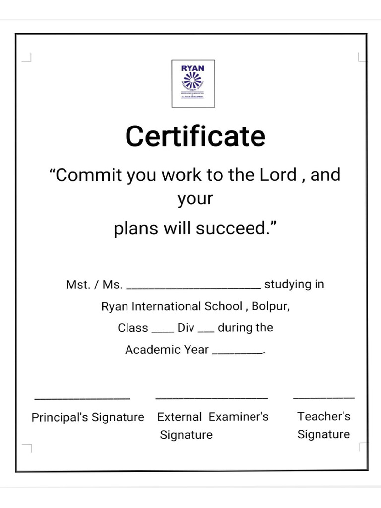 Certificate Page | PDF