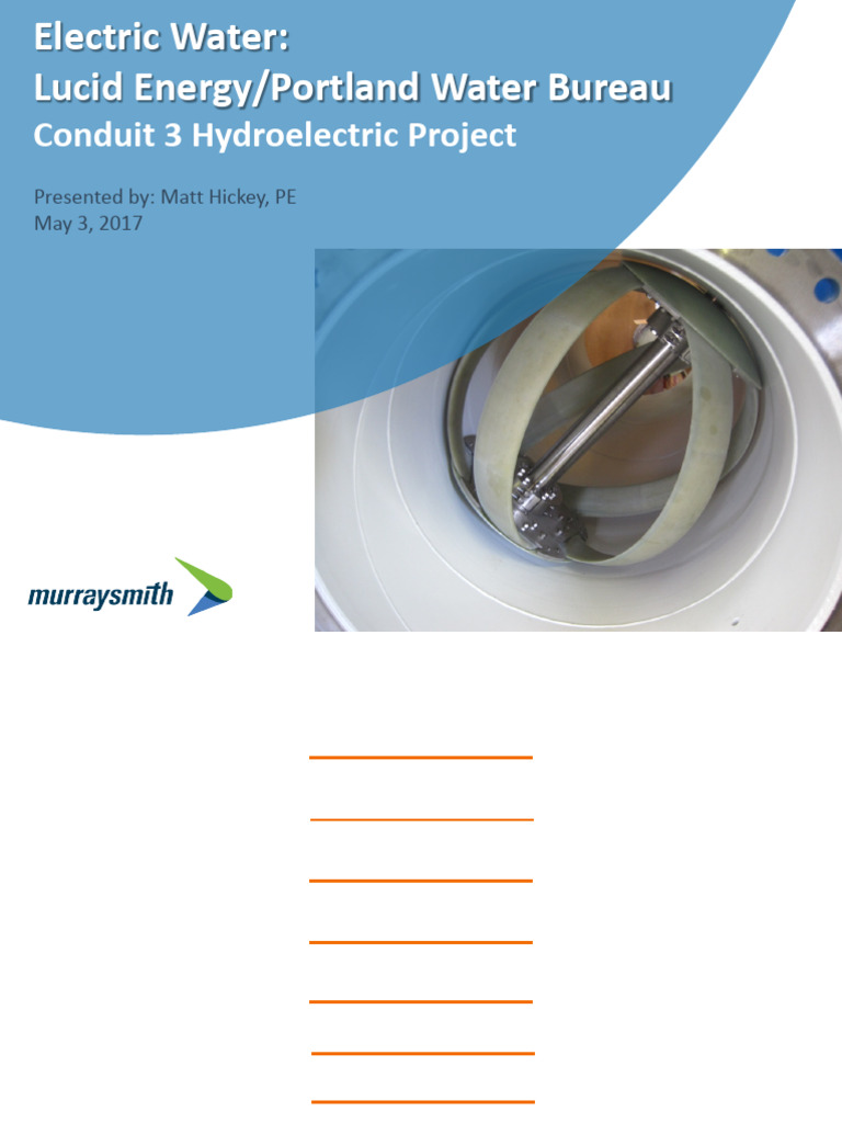 012 Electric Water PWB Lucid Energy Hydroelectric Project | PDF ...