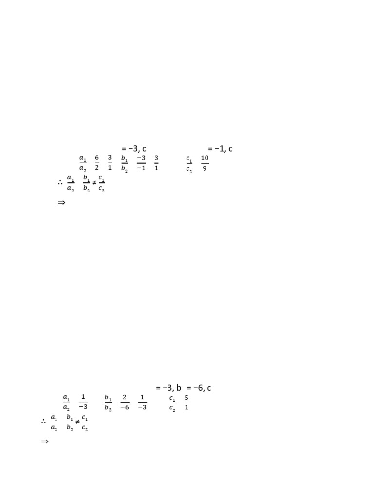 Maths X Mcqs Chapter 03 Linear Equation in Two Variables Part I | PDF ...