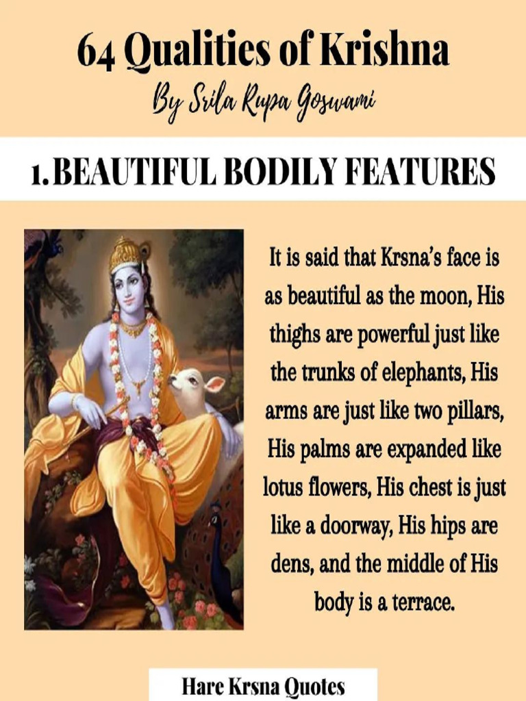 64 Qualities of Krishna | PDF