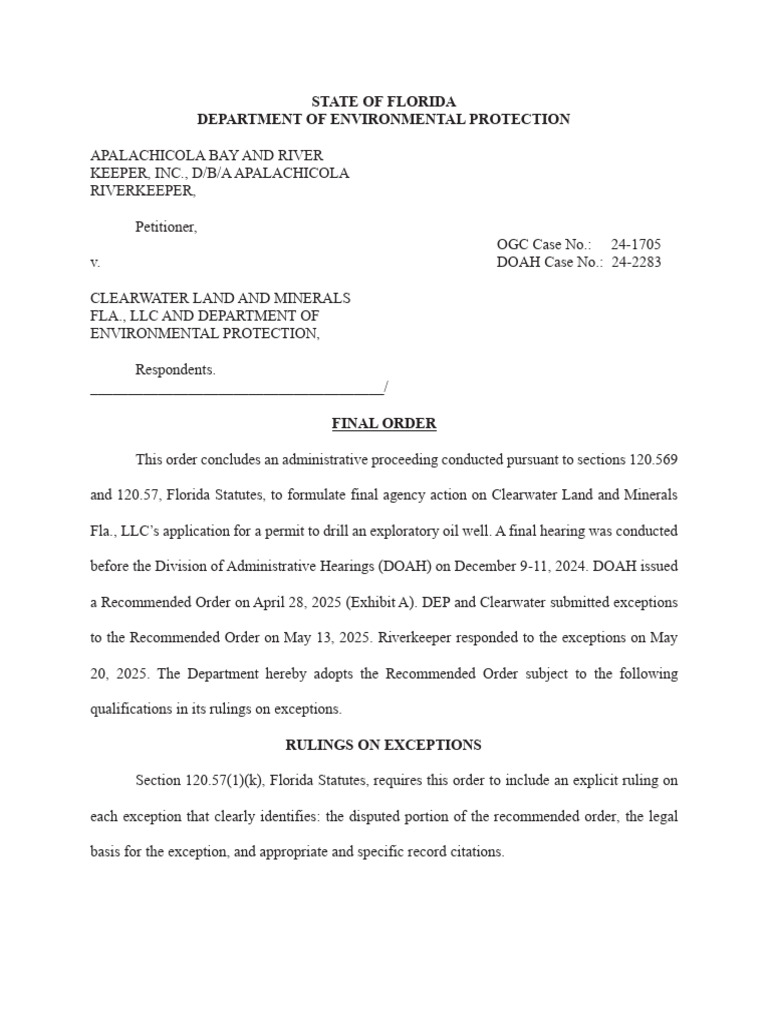 Clearwater Land and Minerals' Oil Drilling Permit Request Denied by ...