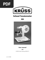 Kruss k20 Manual | PDF | Menu (Computing) | Thermostat