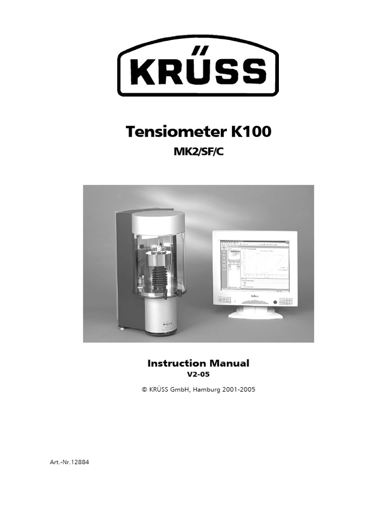 Kruss k100 Manual | PDF | Electrical Connector | Electric Generator