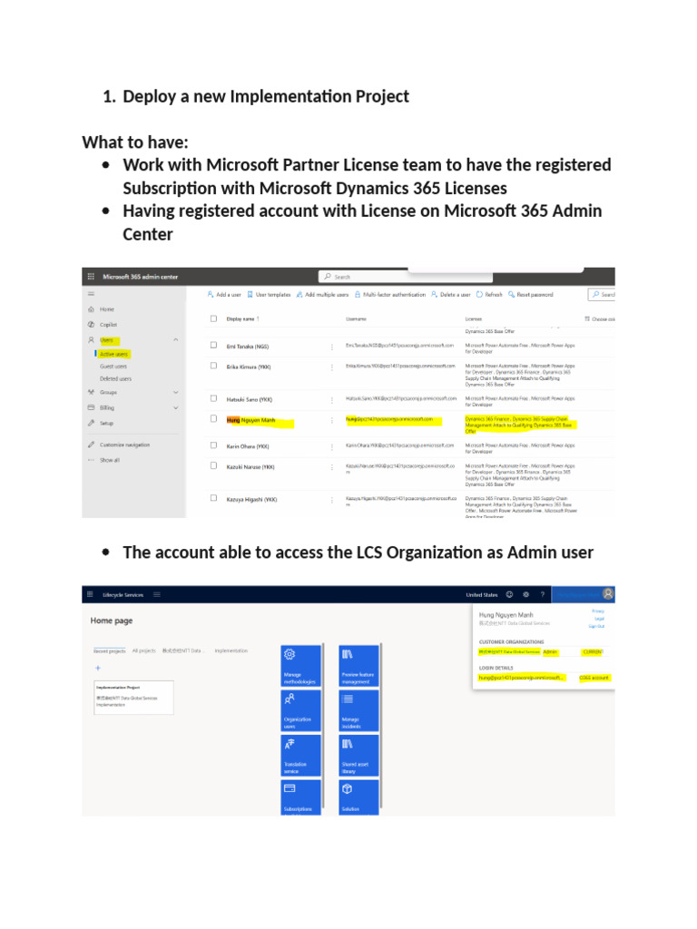 (LAB) 3 Start Connecting LCS To Azure Subscription | PDF | Microsoft Azure | Computing Platforms