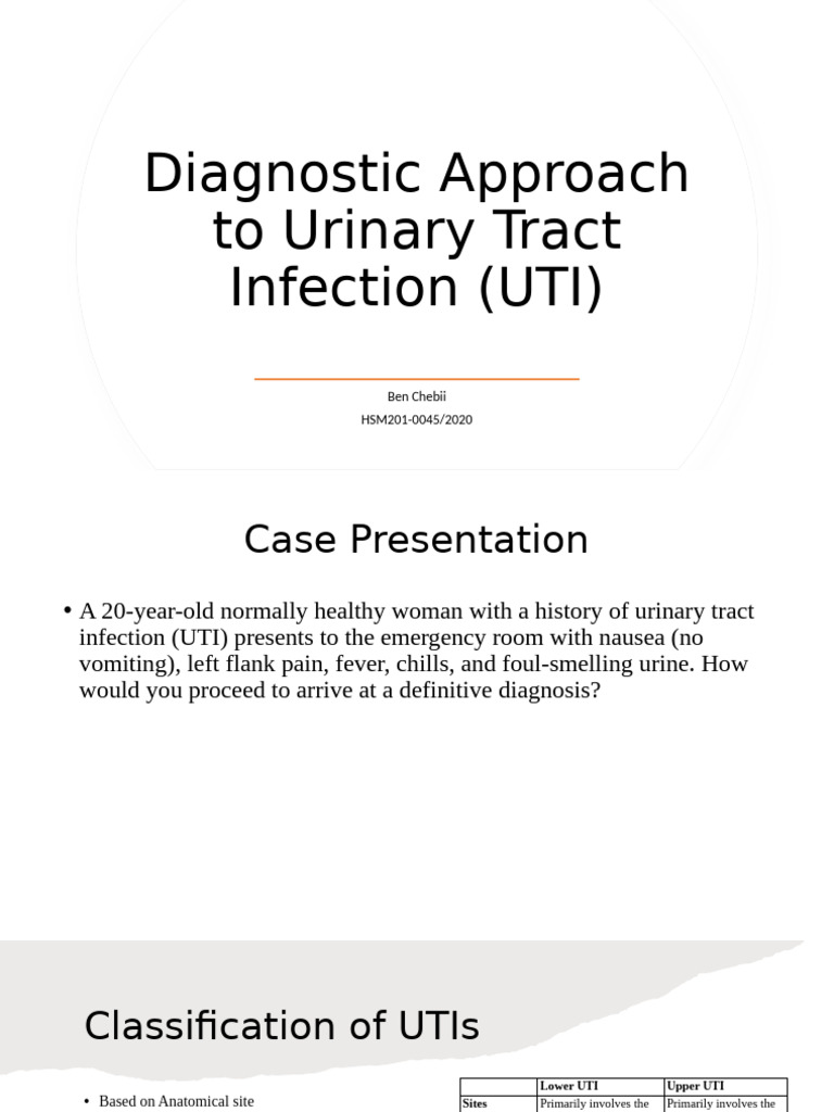 Diagnostic Approach To Urinary Tract Infection (UTI | PDF | Urinary ...