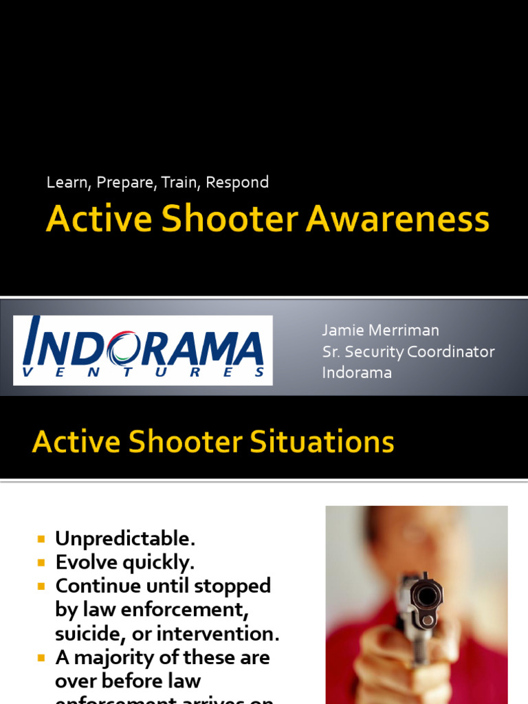 Active Shooter Awareness | PDF | Gun Violence | Violence