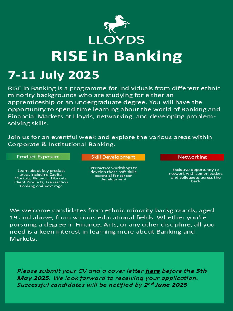RISE in Banking 2025 Poster | PDF