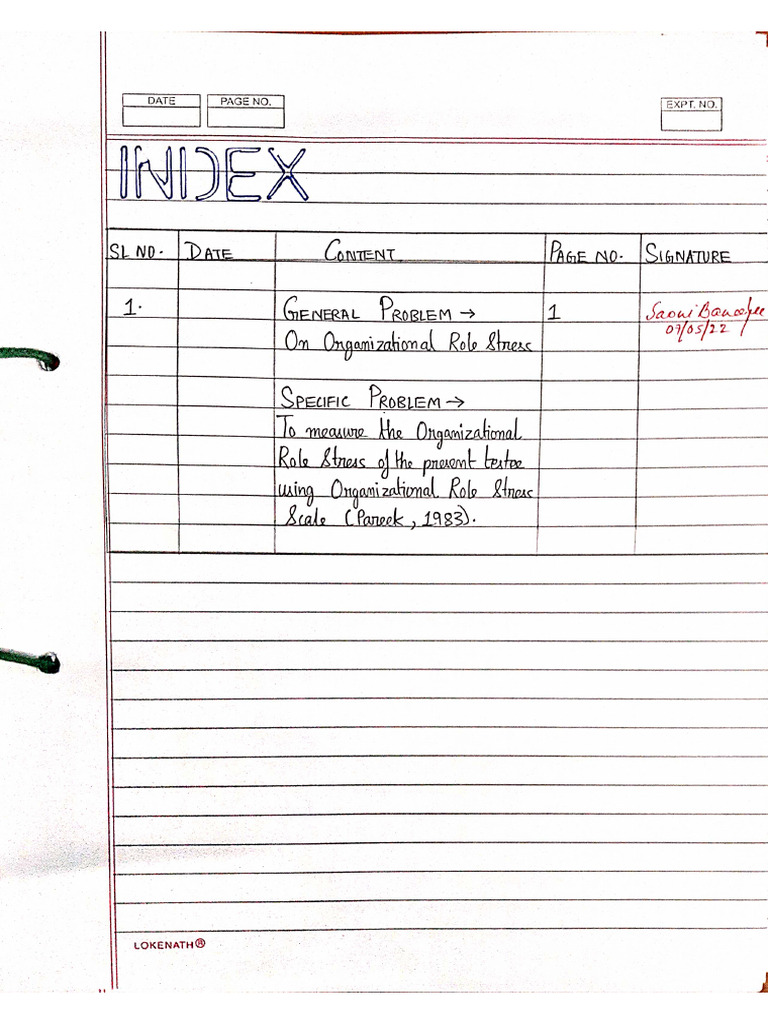 Ors File Write Up (Semester 6) | PDF