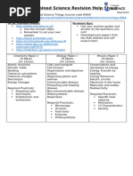 GCSE Combined Science Topic List | PDF | Biology | Chemical Reactions