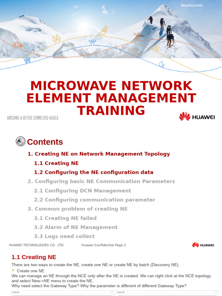 Microwave NE Management Training | PDF | Computer Network | Network ...