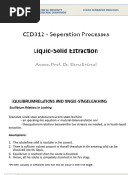 Solid Liquid Extraction | PDF