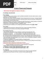 Energy Flow Diagrams... | PDF | Power (Physics) | Force