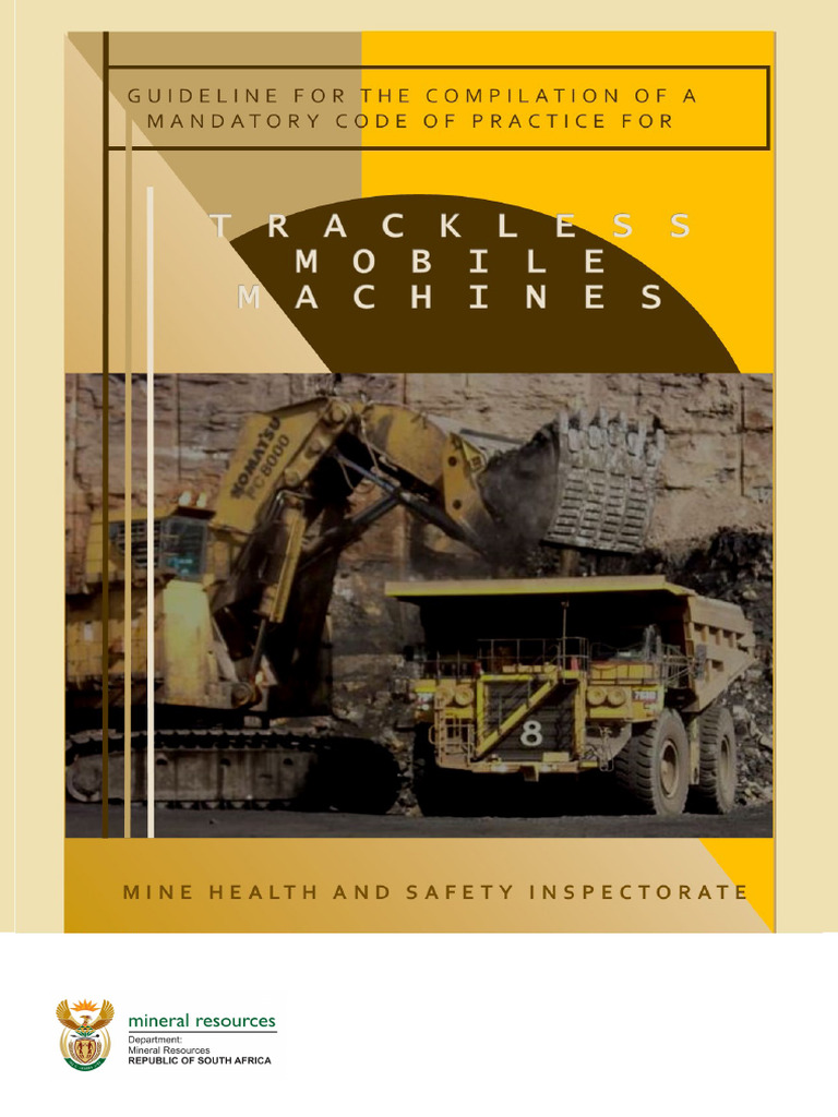 Code of Practice for Trackless Machines | PDF | Occupational Safety And ...