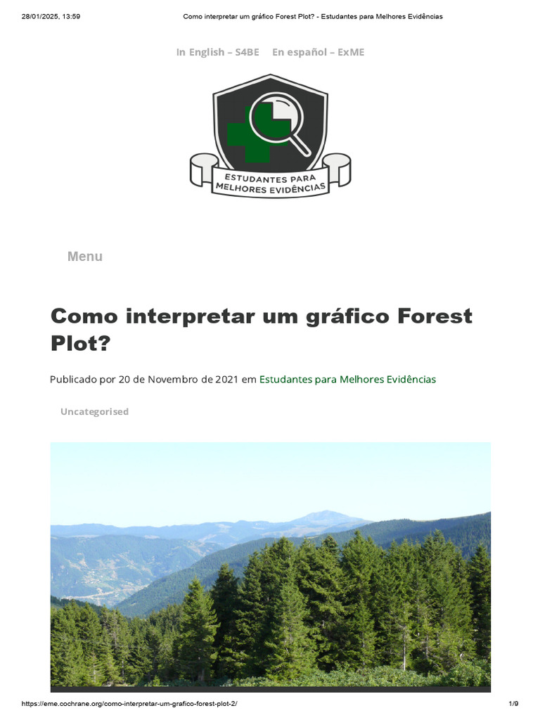 Interpretação de Gráficos Forest Plot | PDF | Pesquisa de saúde ...