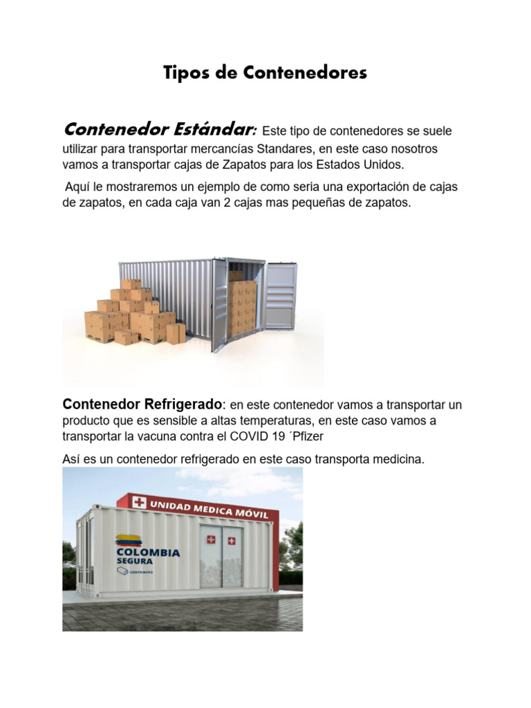 Tipos de Contenedores | PDF