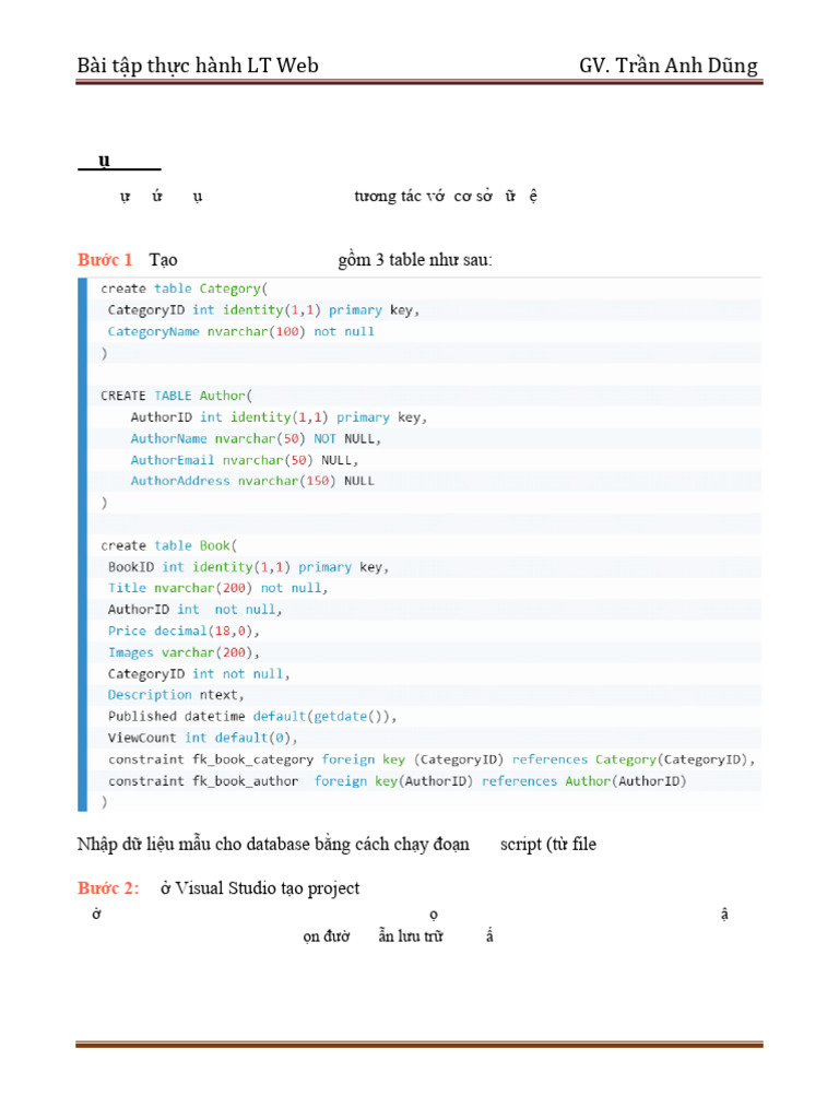 Lab 5 - Data Access in ASPNET MVC | PDF