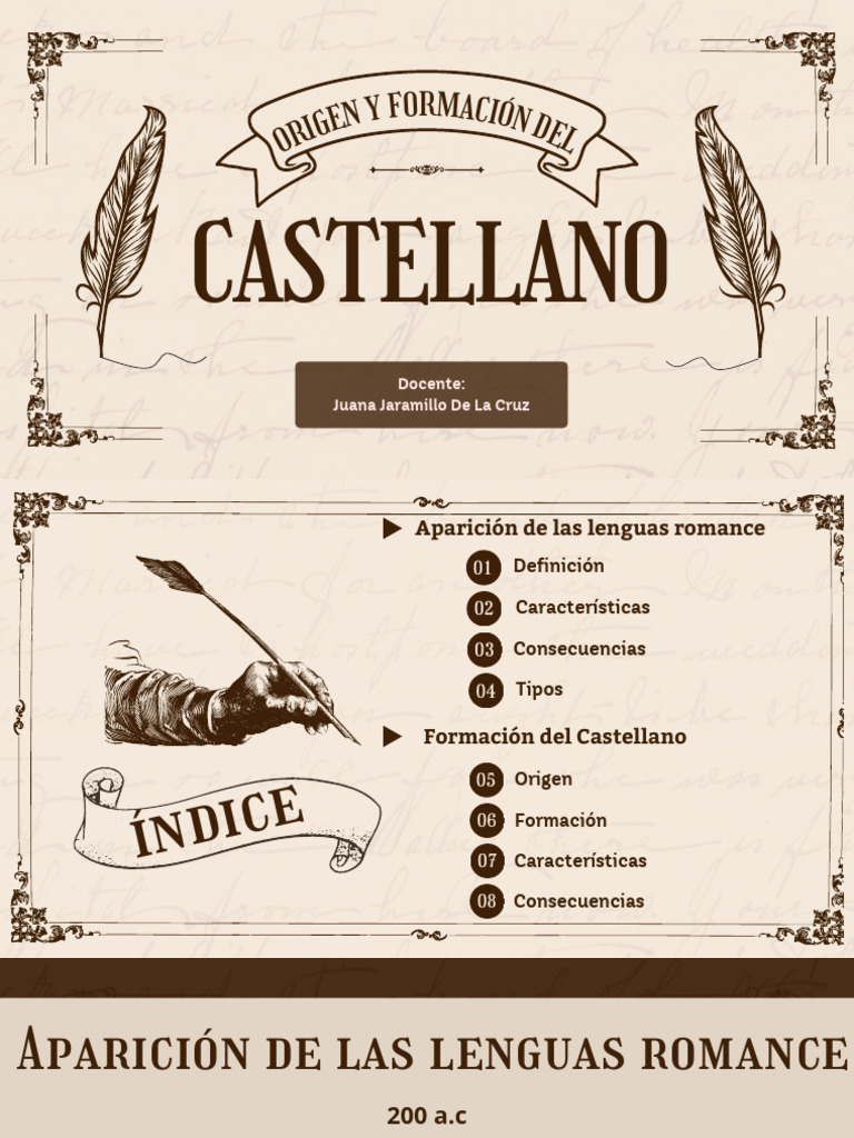 Origen y Formación Del Castellano | PDF | Lengua española | latín