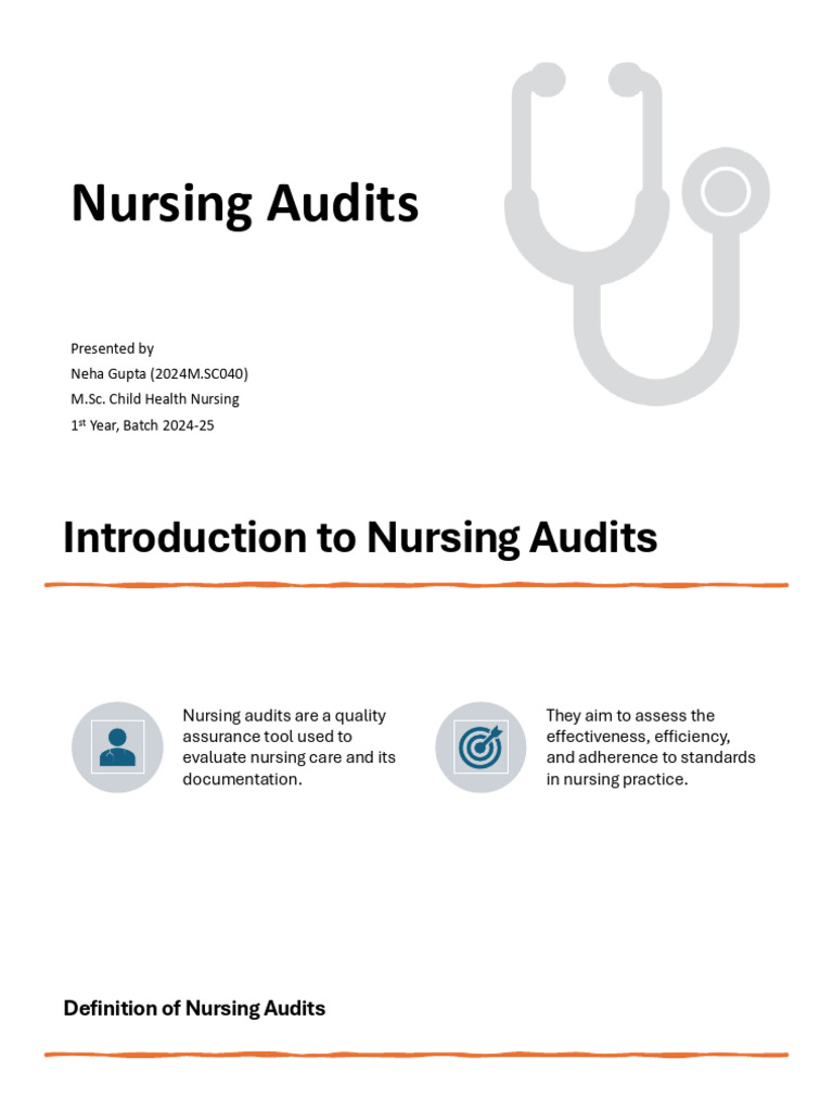 Nursing Audits For Print | PDF | Audit | Nursing