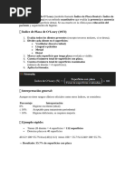 Indice OLeary | PDF | Odontología | Ciencias de la Salud