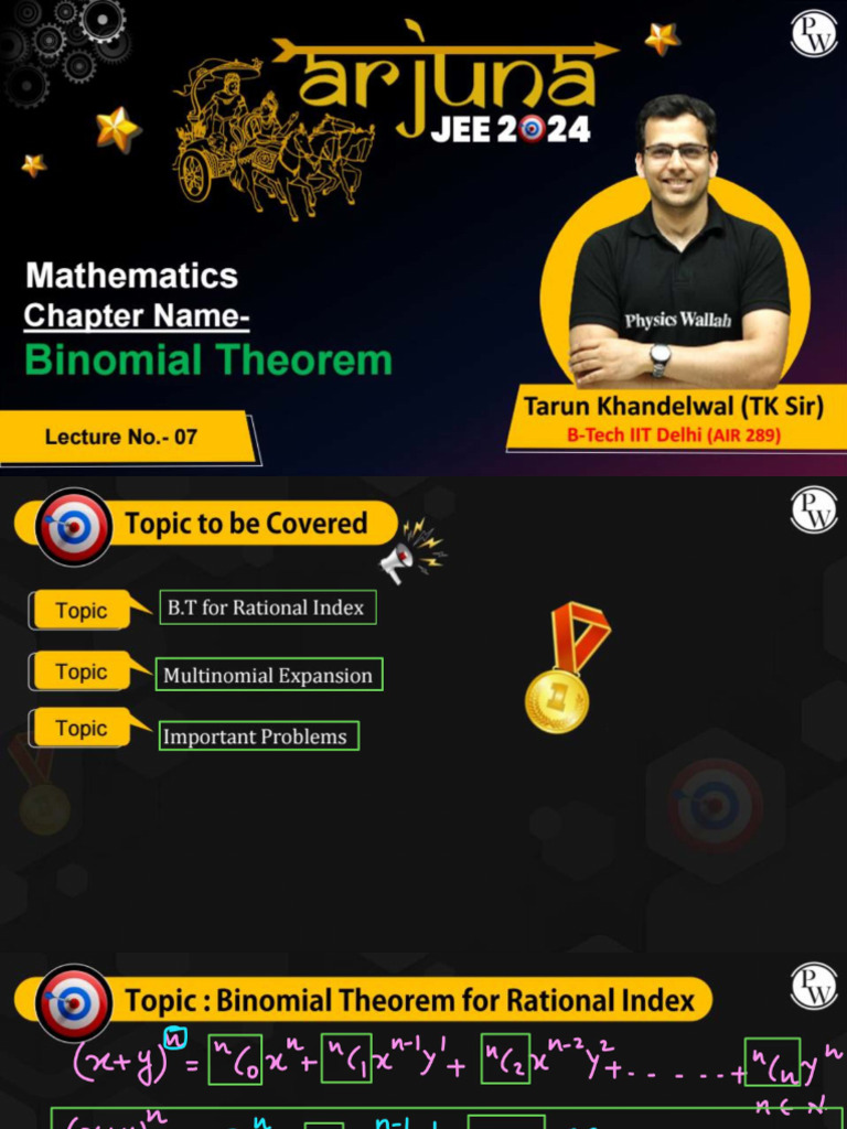 Binomial Theorem | PDF