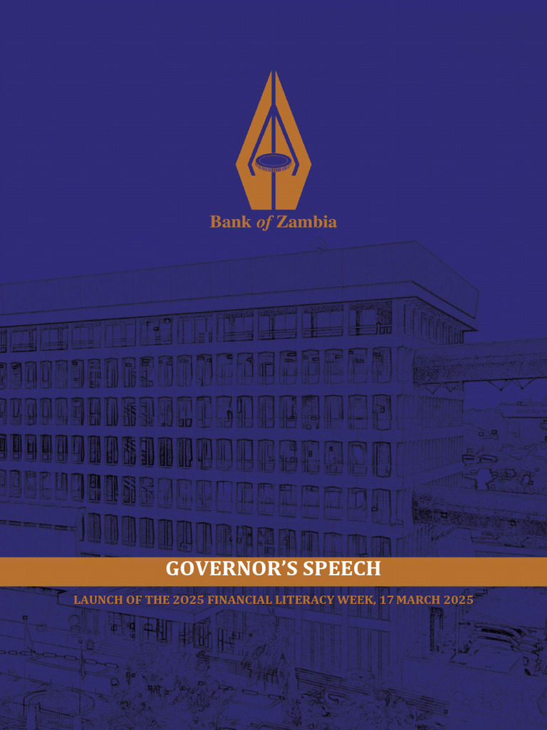 Governors Speech 2025 Financial Literacy Week | PDF | Financial ...