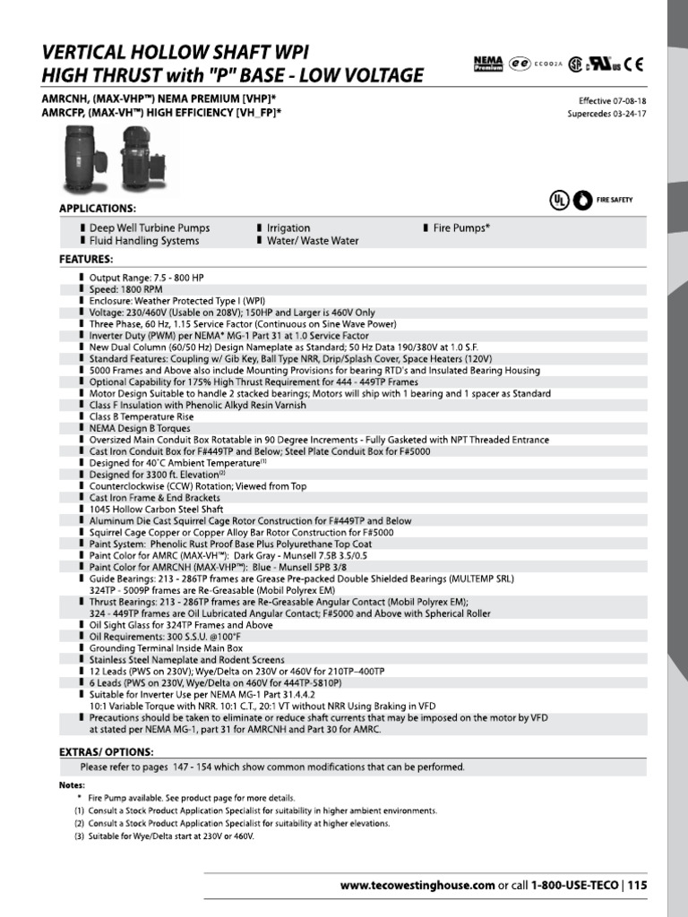 Specification Sheet | PDF