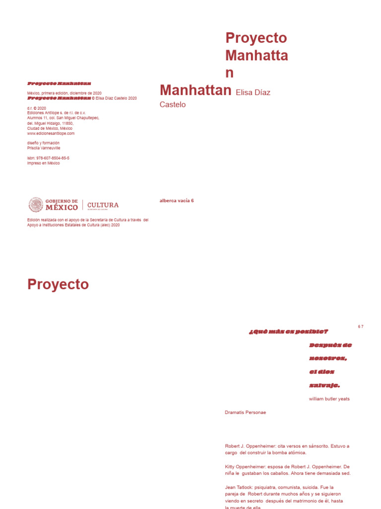 Proyecto Manhattan - Elisa | PDF | Proyecto Manhattan