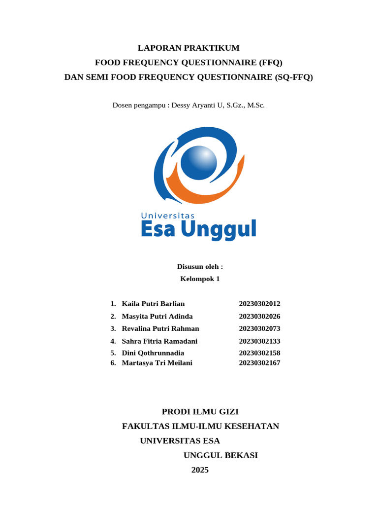 Analisis Semi FFQ Konsumsi Pangan | PDF