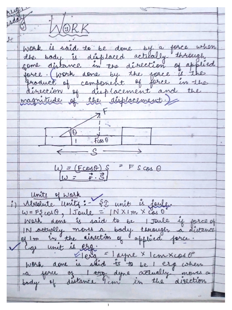 CH 6 Work, Energy & Power | PDF