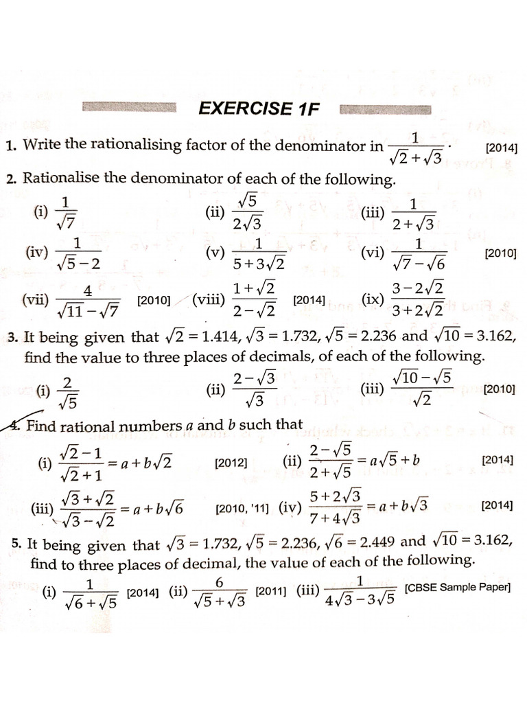 Class 9, HHW From RS Aggarwal | PDF