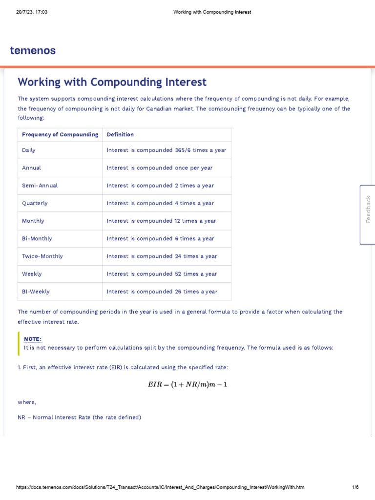 Compounding Interest Calculation Guide | PDF | Interest | Compound Interest