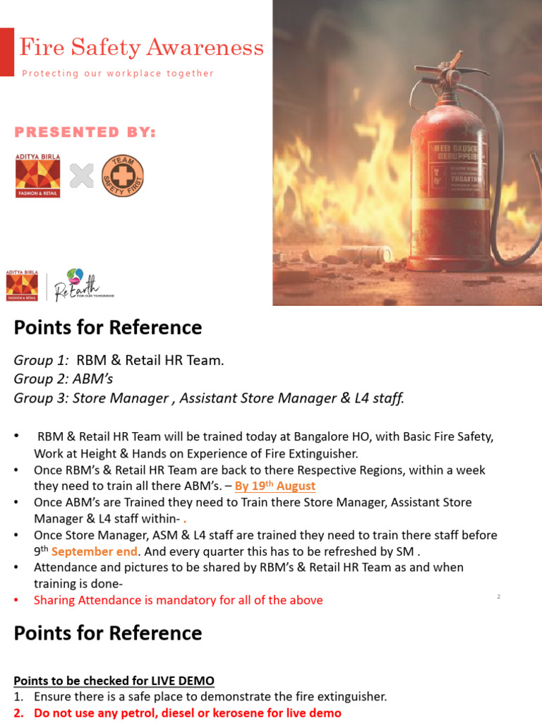 Fire Safety Awareness 1.store Marshal | PDF | Fires | Regulatory Compliance