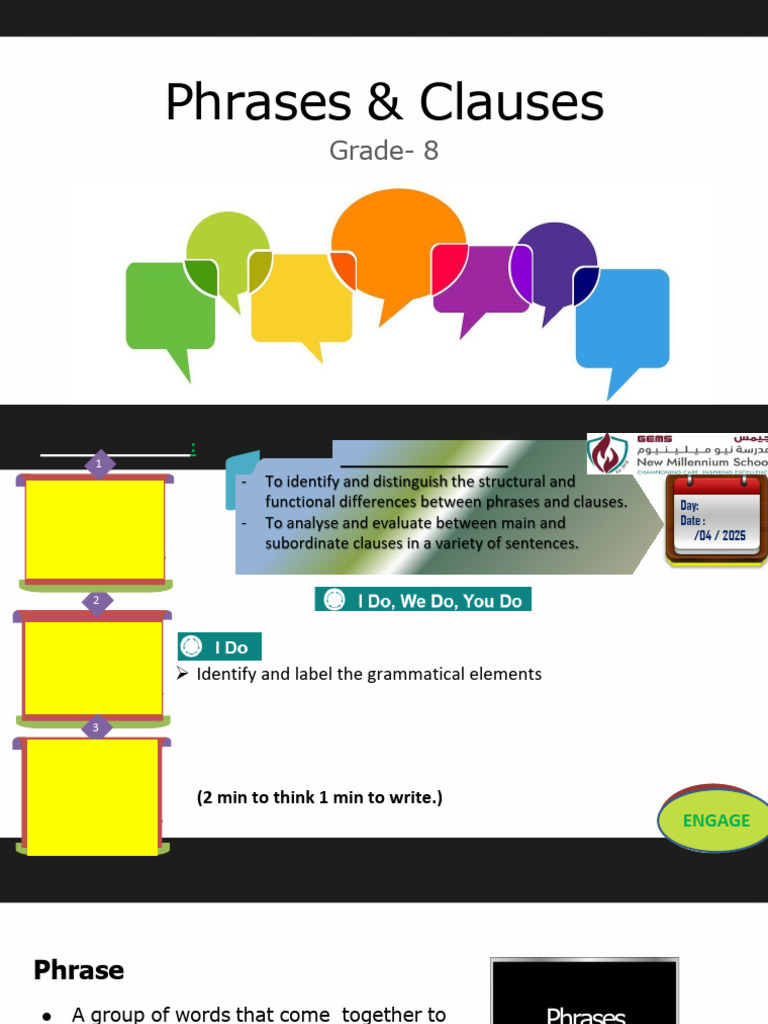 Understanding Phrases and Clauses | PDF | Phrase | Clause