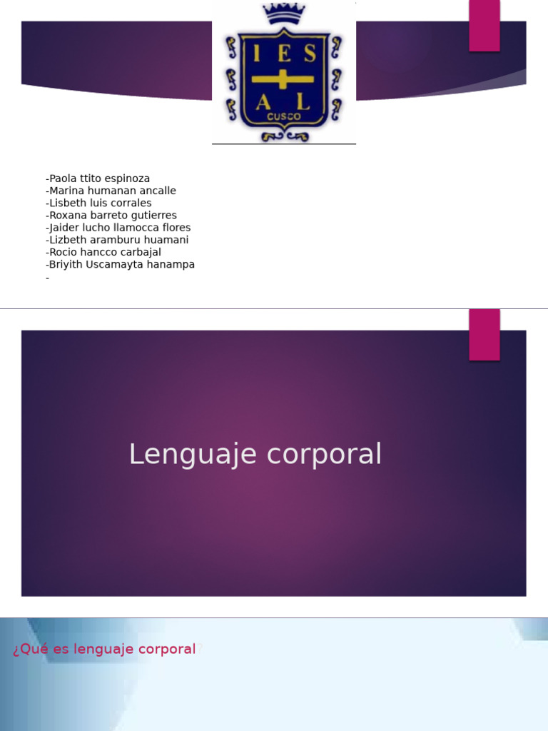 Lenguaje Corporal | PDF