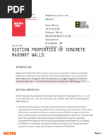 Concrete Mansonry Unit (CMU) Weights and Section Properties | PDF ...